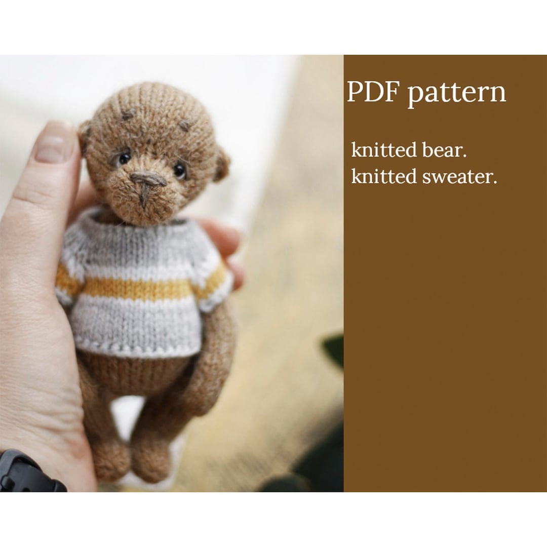 Knitting Bear Pattern. Amigurumi Tutorial. DIY Toys - Etsy