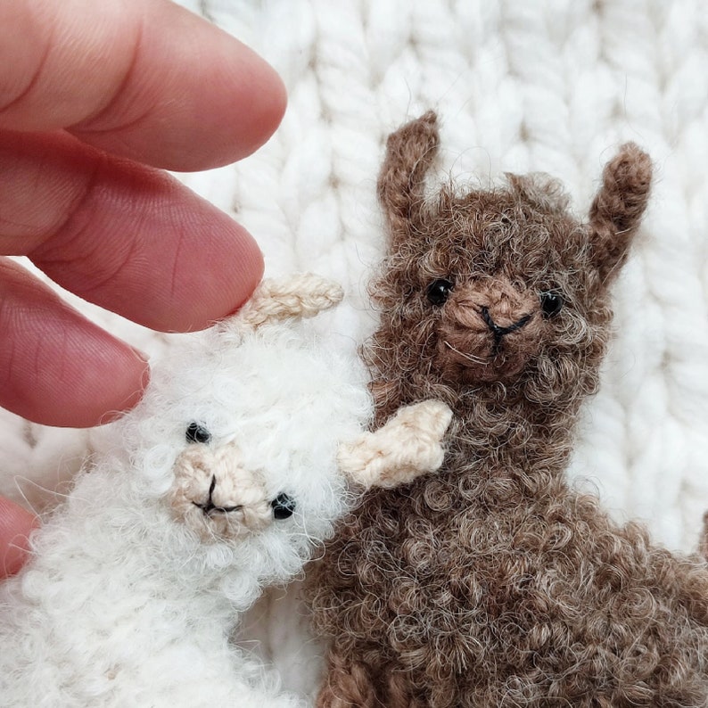 Mini Llama Knitting Pattern. English and Russian PDF. - Etsy