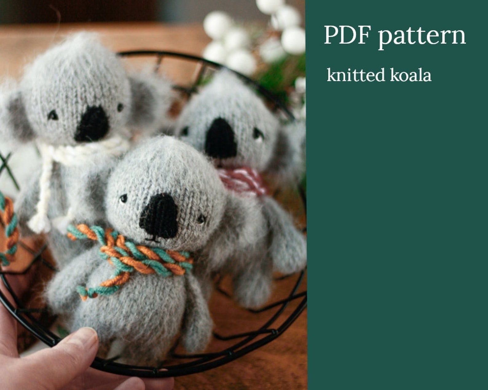 Knitting Koala Pattern. Amigurumi Bear. Knitted Toy Tutorial. - Etsy