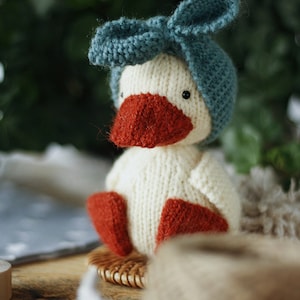 Knitted Goose Pattern PDF. DIY Amigurumi Toy Duck. - Etsy