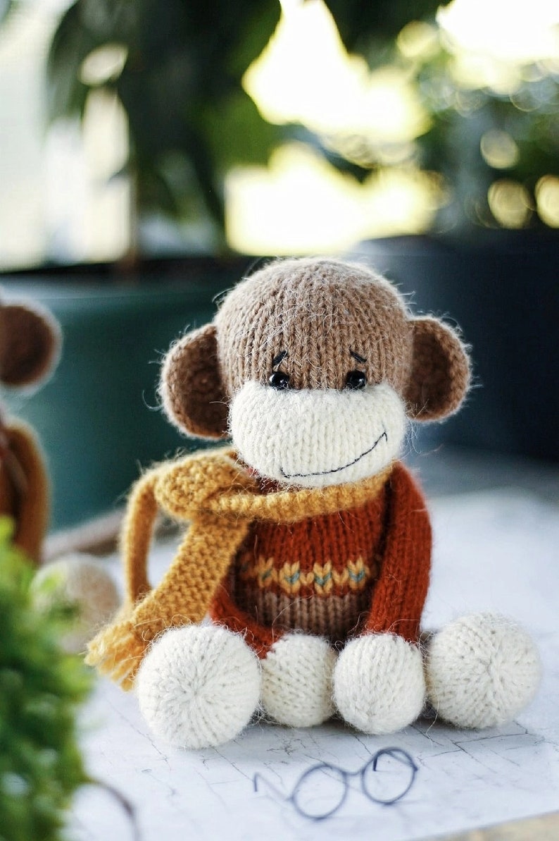 Cute Knitted Monkey DIY. Pattern in PDF Format. Amigurumi - Etsy