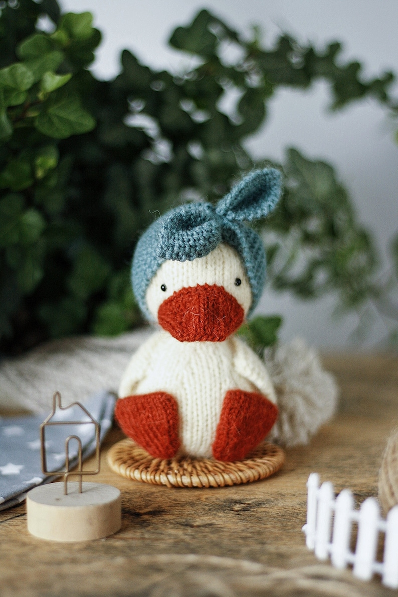 Knitted Goose Pattern PDF. DIY Amigurumi Toy Duck. - Etsy