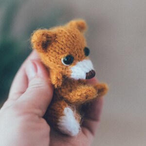 Tiny Fox Knitting Pattern. Small Fox Cub DIY Knitting Tutorial. Toy for ...