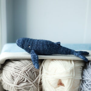 Knitted Blue Whale. Detailed Pattern in English and Russian. Amigurumi ...