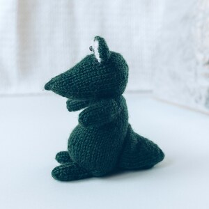Mini Crocodile Knitting Pattern. Little Knitted Realistic Alligator ...