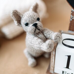 French Bulldog Puppy Knitting Pattern. Little Knitted Realistic Dog ...