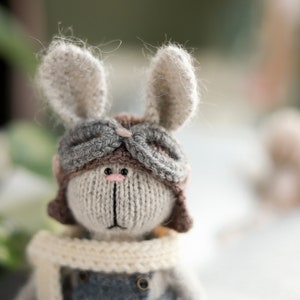 Knitted Rabbit Aviator Pattern. Amigurumu Bunny Tutorial. - Etsy