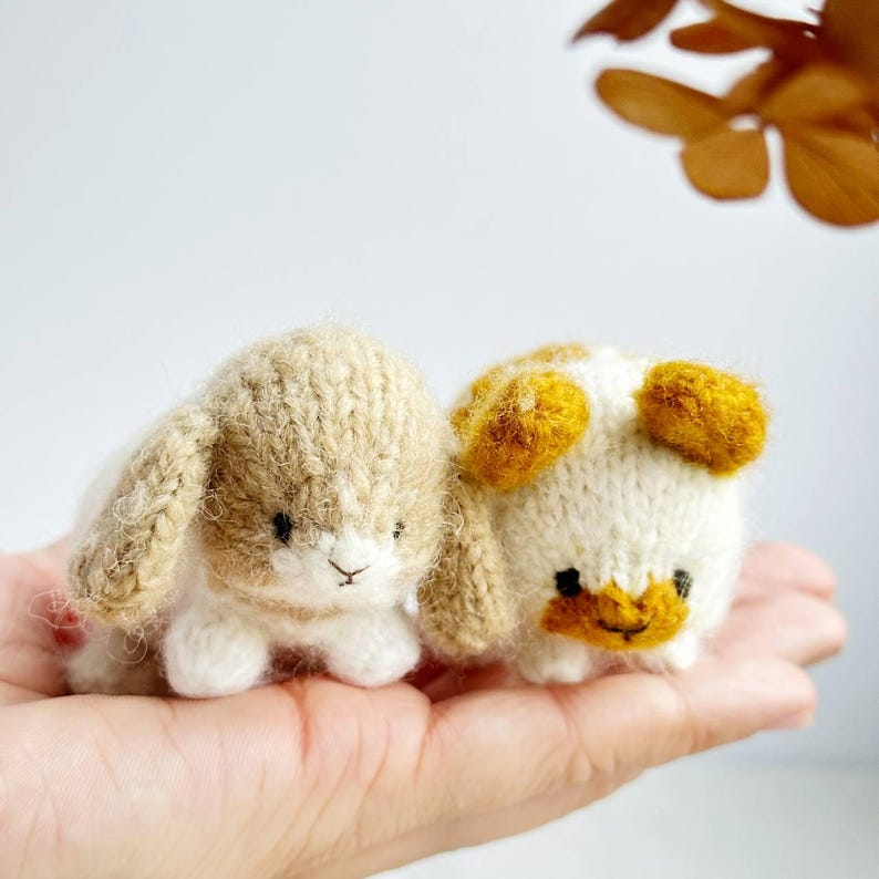 Chubby Bunny Knitting Pattern. English and Russian PDF. - Etsy