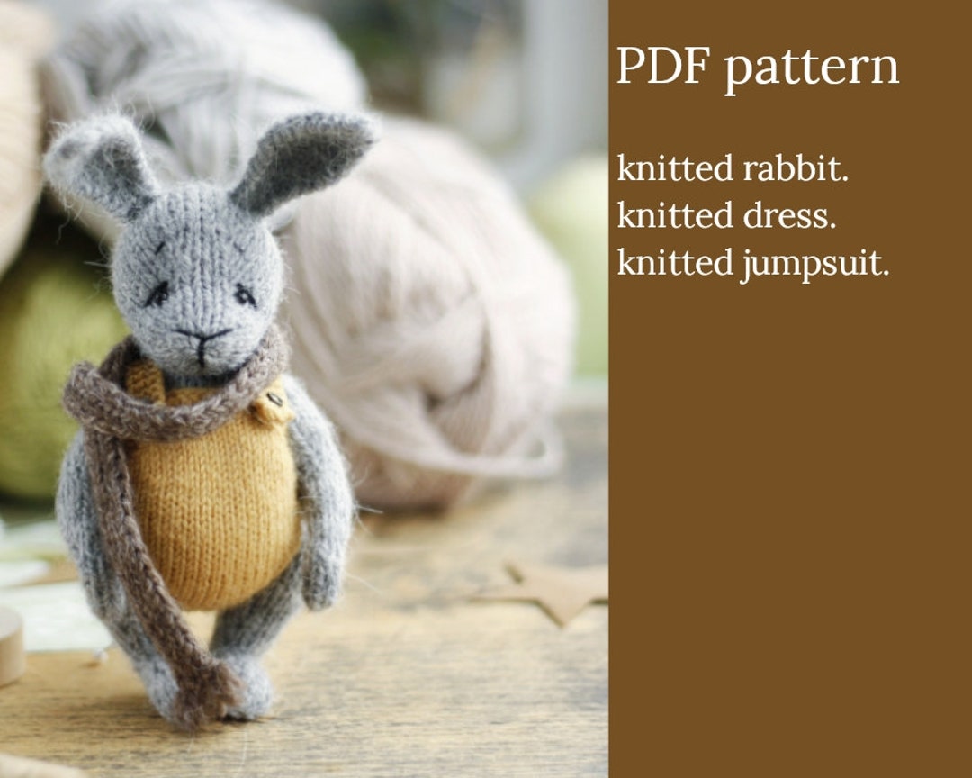 Knitting Bunny Pattern. Amigurumi Tutorial. DIY Toys - Etsy