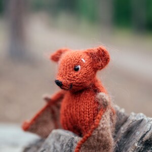 Betty Bat Knitting Pattern. Knitted Halloween Bat Step-by-step Tutorial ...