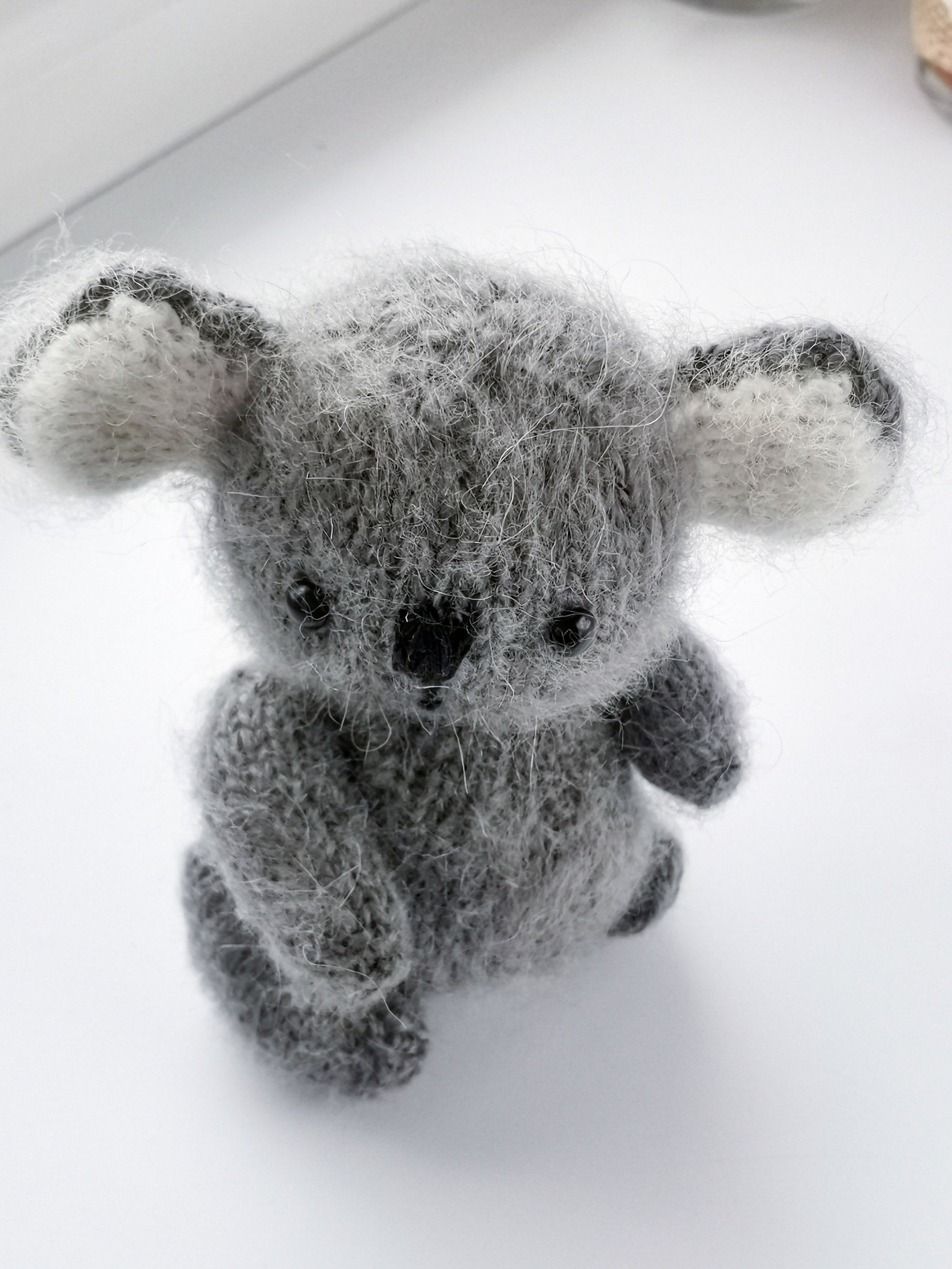 Baby Koala Knitting Pattern. English, German and Russian PDF. - Etsy
