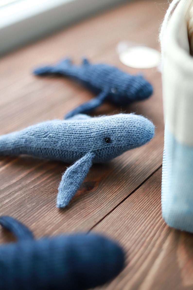 Knitted Blue Whale. Detailed Pattern in English and Russian. Amigurumi ...