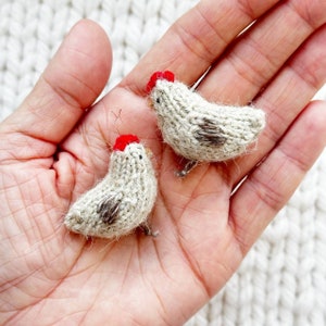 Mini Chiken Knitting Pattern. English and Russian PDF. - Etsy