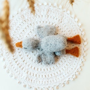 Mini Gosling Knitting Pattern. Knitted Amigurumi Goose Step by Step ...