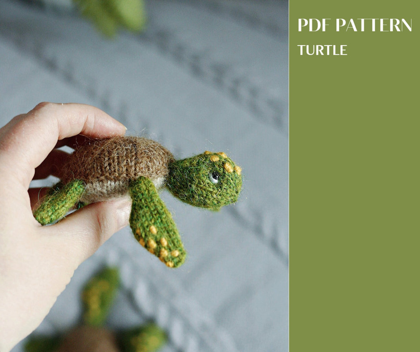 Knitting Turtle Pattern. DIY Toy. Amigurumi Tutorial. - Etsy