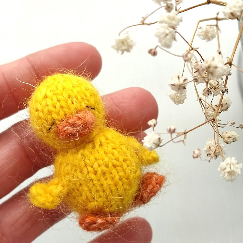 Mini Duckling Knitting Pattern. English and Russian PDF. - Etsy