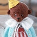 Knitted Circus Bear Clown. Detailed Pattern in English. Amigurumi ...