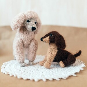 Poodle Puppy Knitting Pattern. Little Knitted Realistic Dog Step by ...