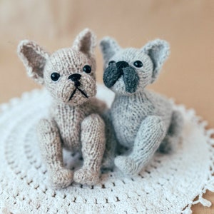 French Bulldog Puppy Knitting Pattern. Little Knitted Realistic Dog ...