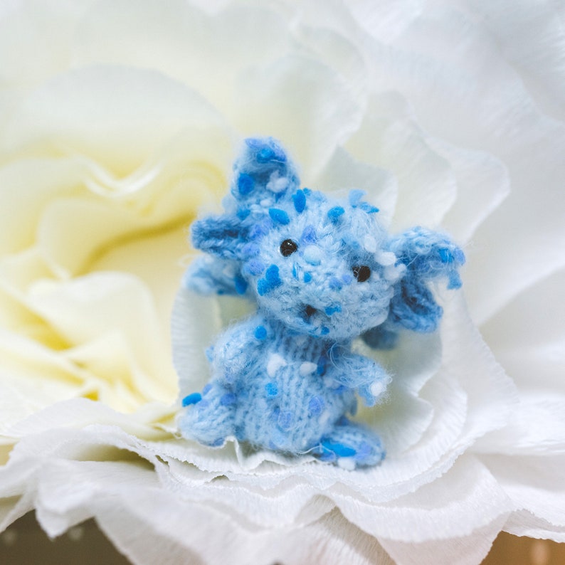 Mini Dragon Knitting Pattern. Little Knitted Amigurumi Dragon - Etsy