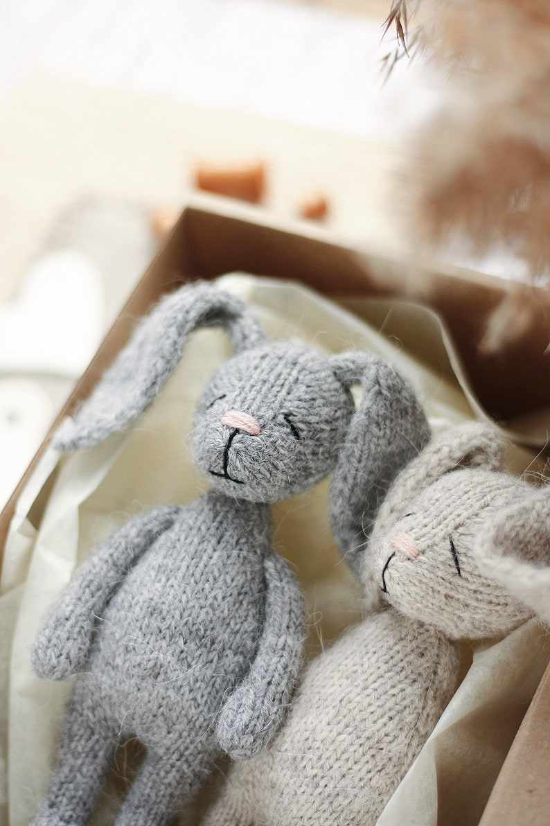 Knitted Bunny Pattern. Amigurumi Tutorial. Knitting Toys - Etsy
