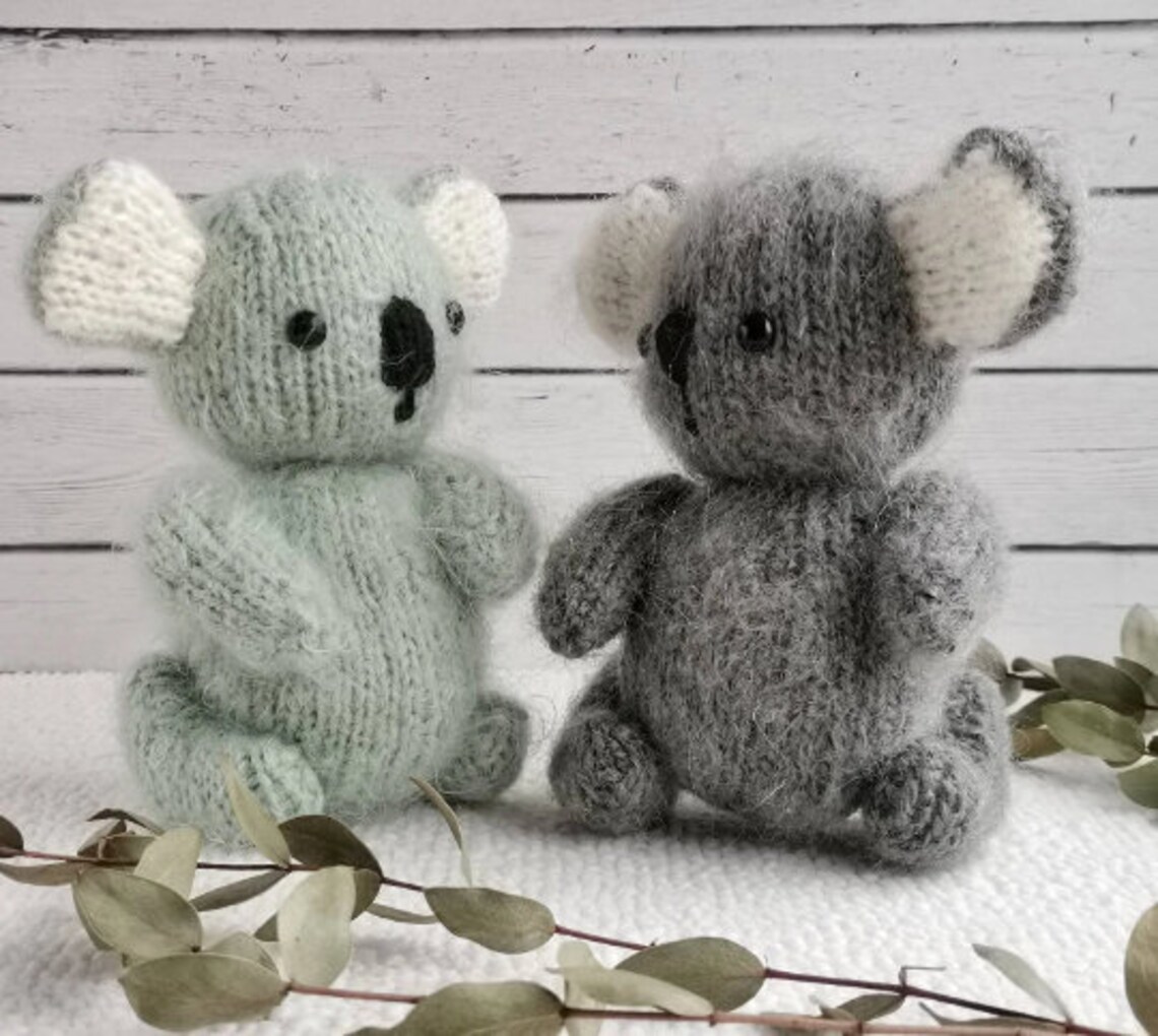 Baby Koala Knitting Pattern. English, German and Russian PDF. - Etsy ...
