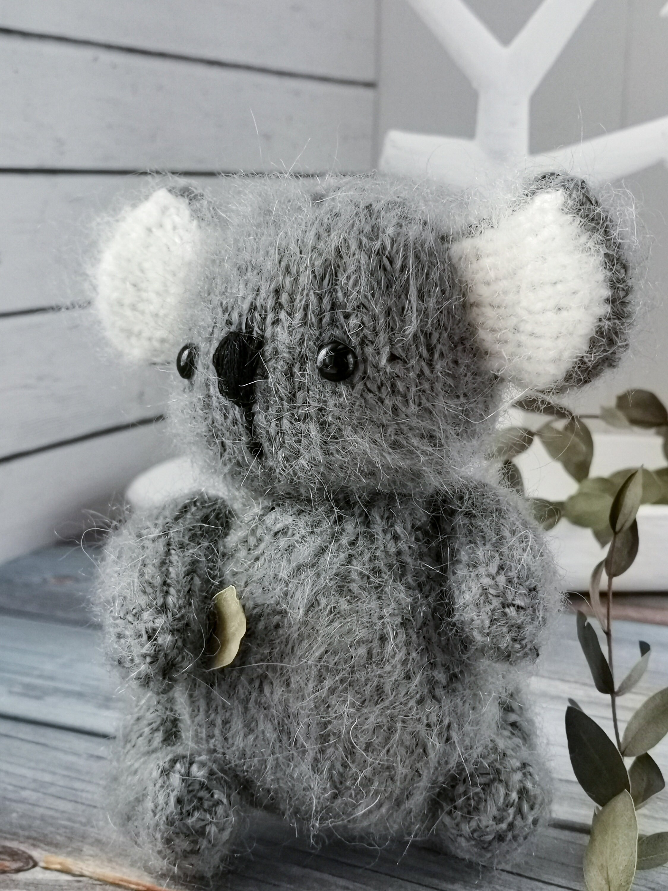 Baby Koala Knitting Pattern. English German and Russian PDF. - Etsy ...