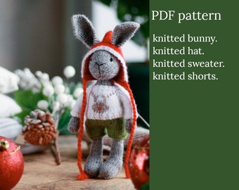 Knitted Bunny Pattern. Amigurumi Tutorial. Knitting Toys - Etsy