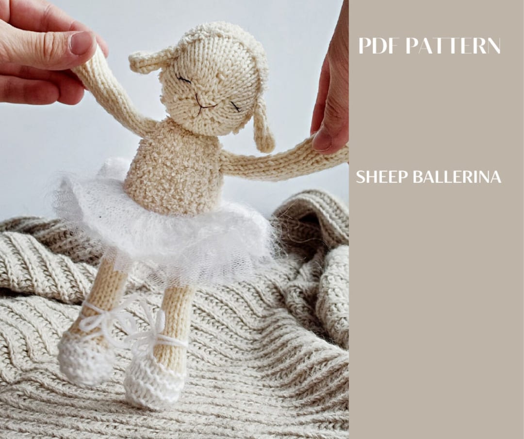 Sheep Ballerina Knitting Pattern. English and Russian PDF. - Etsy
