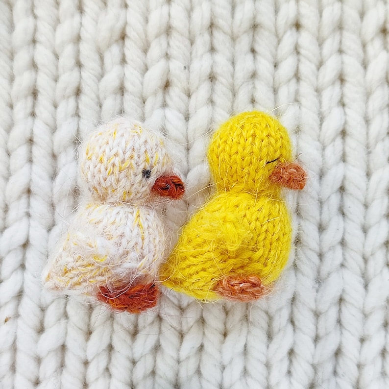Mini Duckling Knitting Pattern. English and Russian PDF. - Etsy
