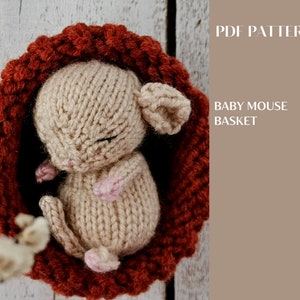 Baby Mouse Knitting Pattern. English and Russian PDF. - Etsy