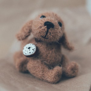 Cocker Spaniel Puppy Knitting Pattern. Little Knitted Realistic Dog ...