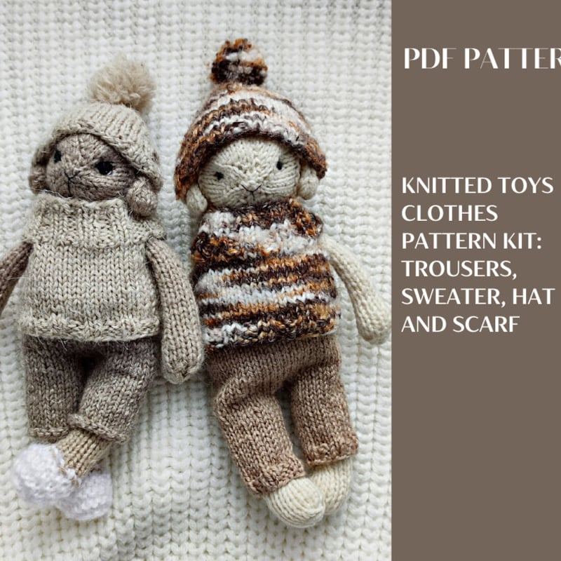 Knit Toy Clothes Patterns - Etsy
