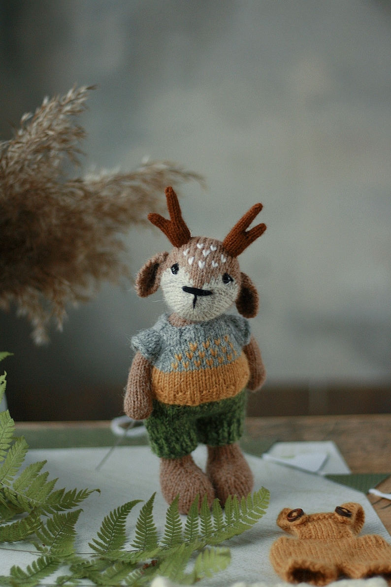 Knitting Deer Pattern. Tutorial Knitted Animals. Amigurumi - Etsy