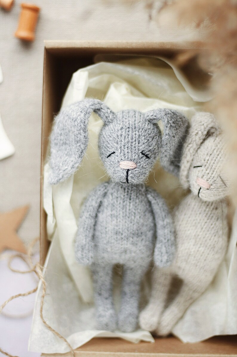 Knitted Bunny Pattern. Amigurumi Tutorial. Knitting Toys - Etsy