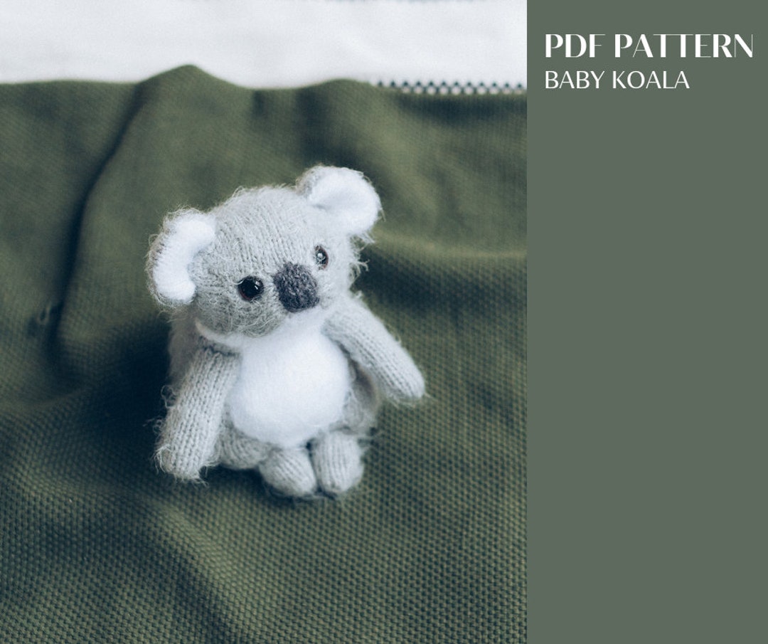 Baby Koala Knitting Pattern. Australian Bear DIY Knitting - Etsy
