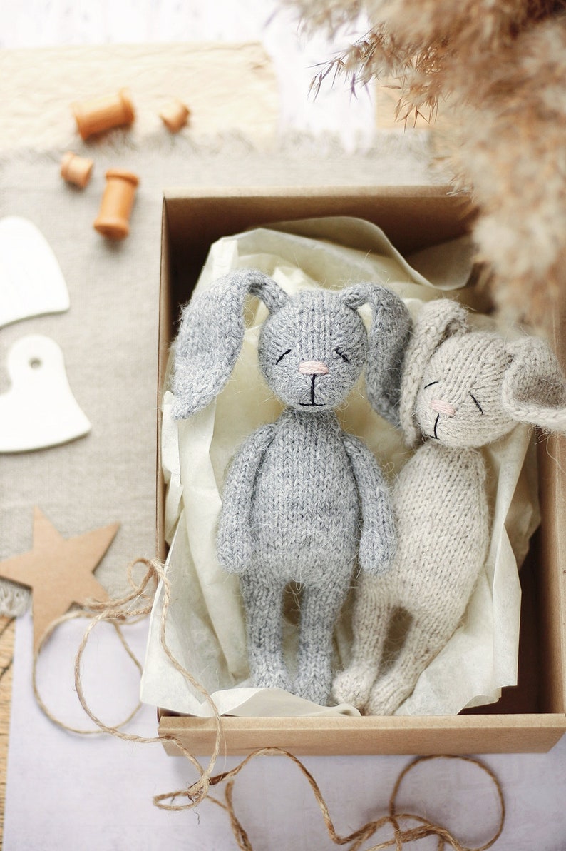 Knitted Bunny Pattern. Amigurumi Tutorial. Knitting Toys - Etsy