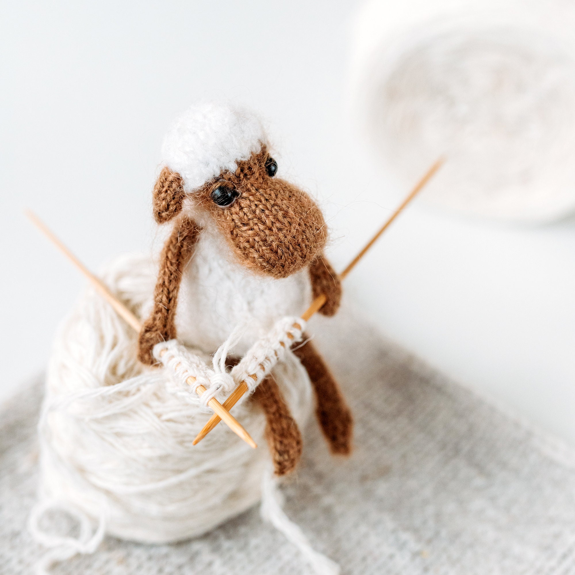 Little Lamb Knitting Pattern. Amigurumi Sheep Step by Step Tutorial ...