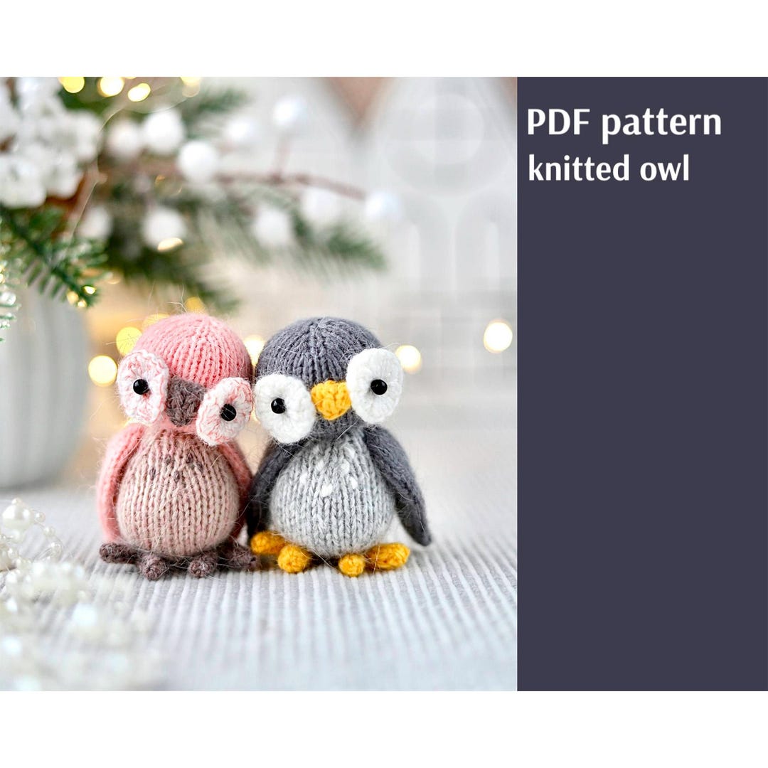 Knitted Owl. Amigurumi Pattern. Knitting Toy Pattern - Etsy