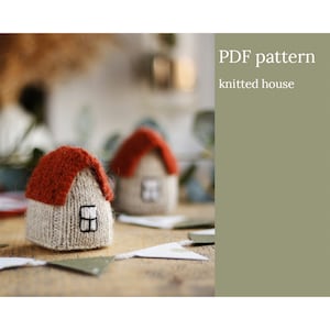 Small Knitted House. Knitting Home Decor Pattern. - Etsy