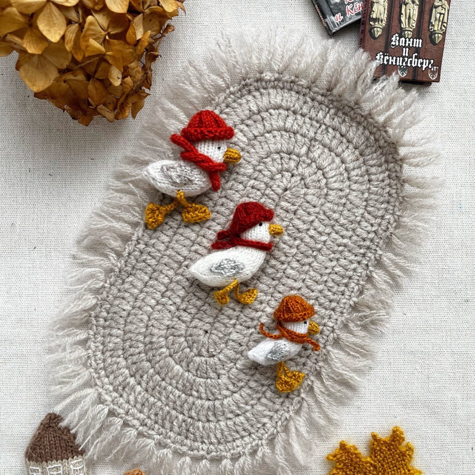 Archie the Seagull. Miniature Knitting Pattern. English and Russian PDF ...