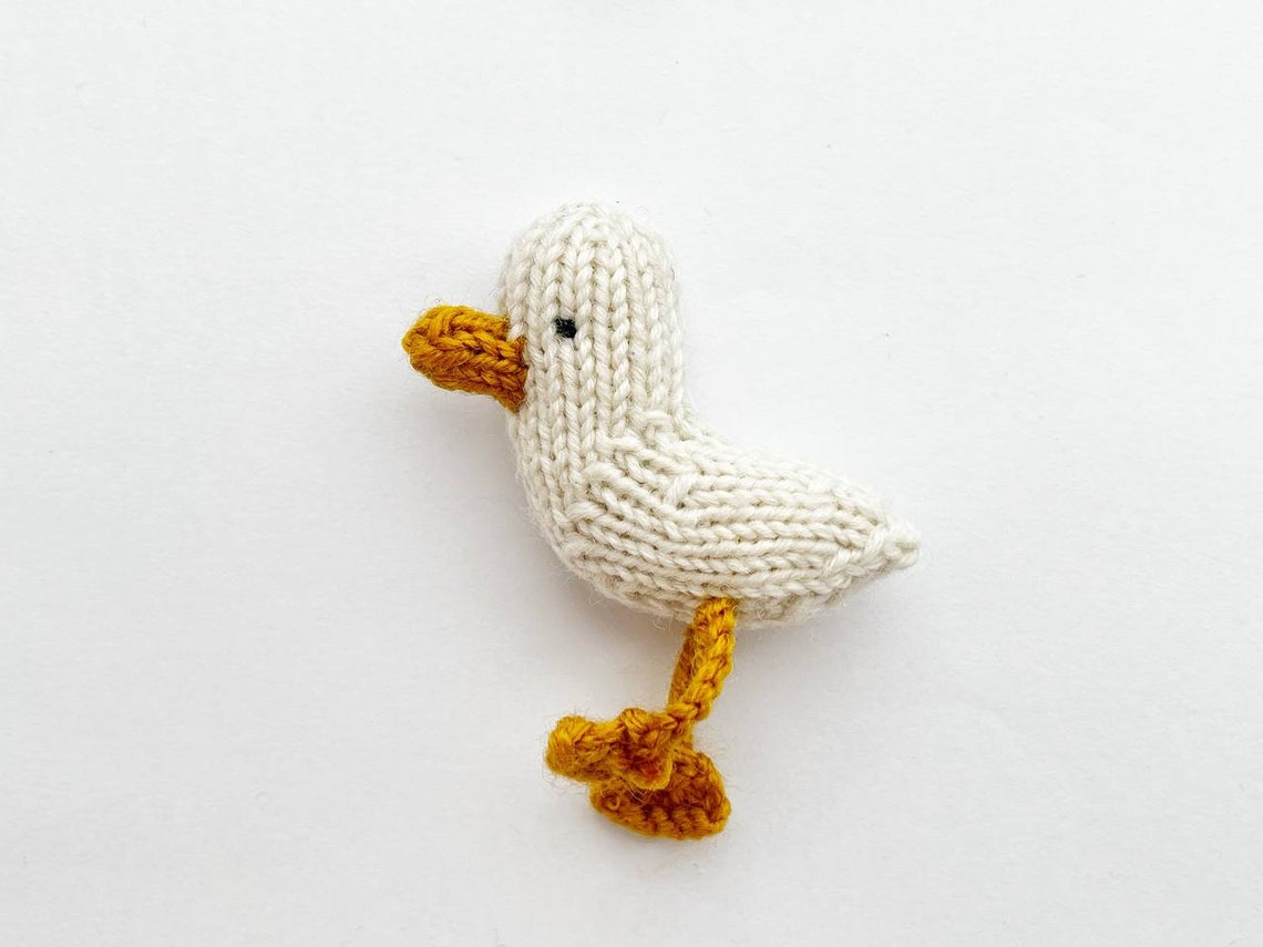 Archie the Seagull. Miniature Knitting Pattern. English and Russian PDF ...