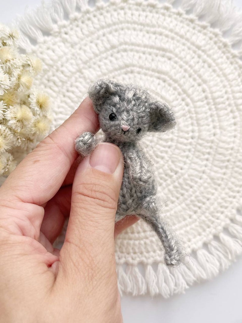 Mini Cat Knitting Pattern Tiny Pet Pattern. English and - Etsy
