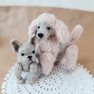 Poodle Puppy Knitting Pattern. Little Knitted Realistic Dog Step by ...