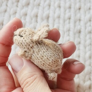 Mini Tiny Rabbit Knitting Pattern. Only English PDF. - Etsy
