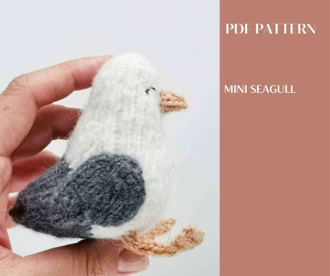 Mini Seagull Knitting Pattern. English and Russian PDF. - Etsy