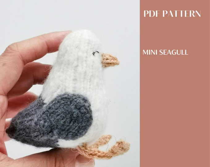 Sid the Seagull Toy Knitting Patterns - Etsy Canada