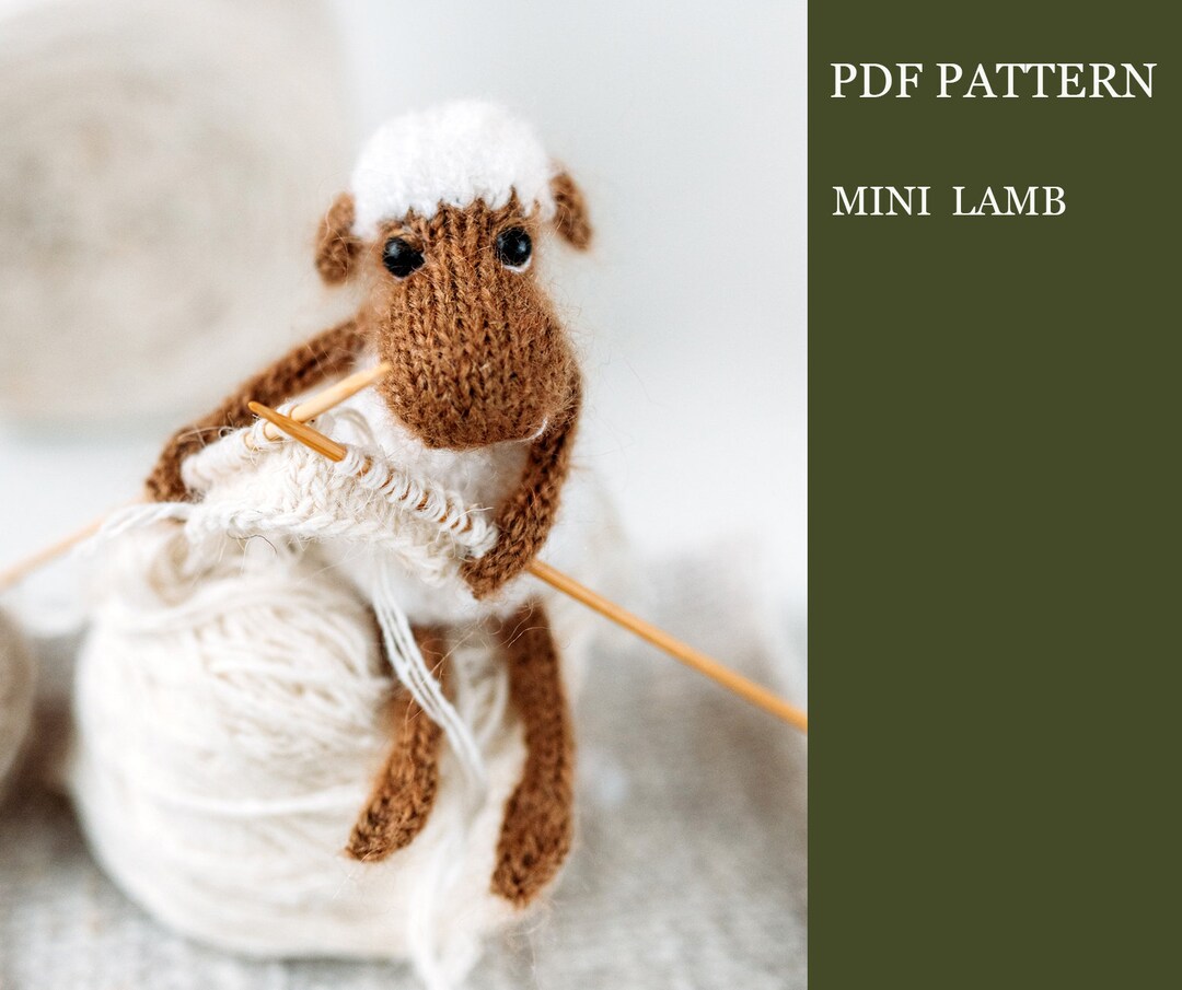 Little Lamb Knitting Pattern. Amigurumi Sheep Step by Step Tutorial ...