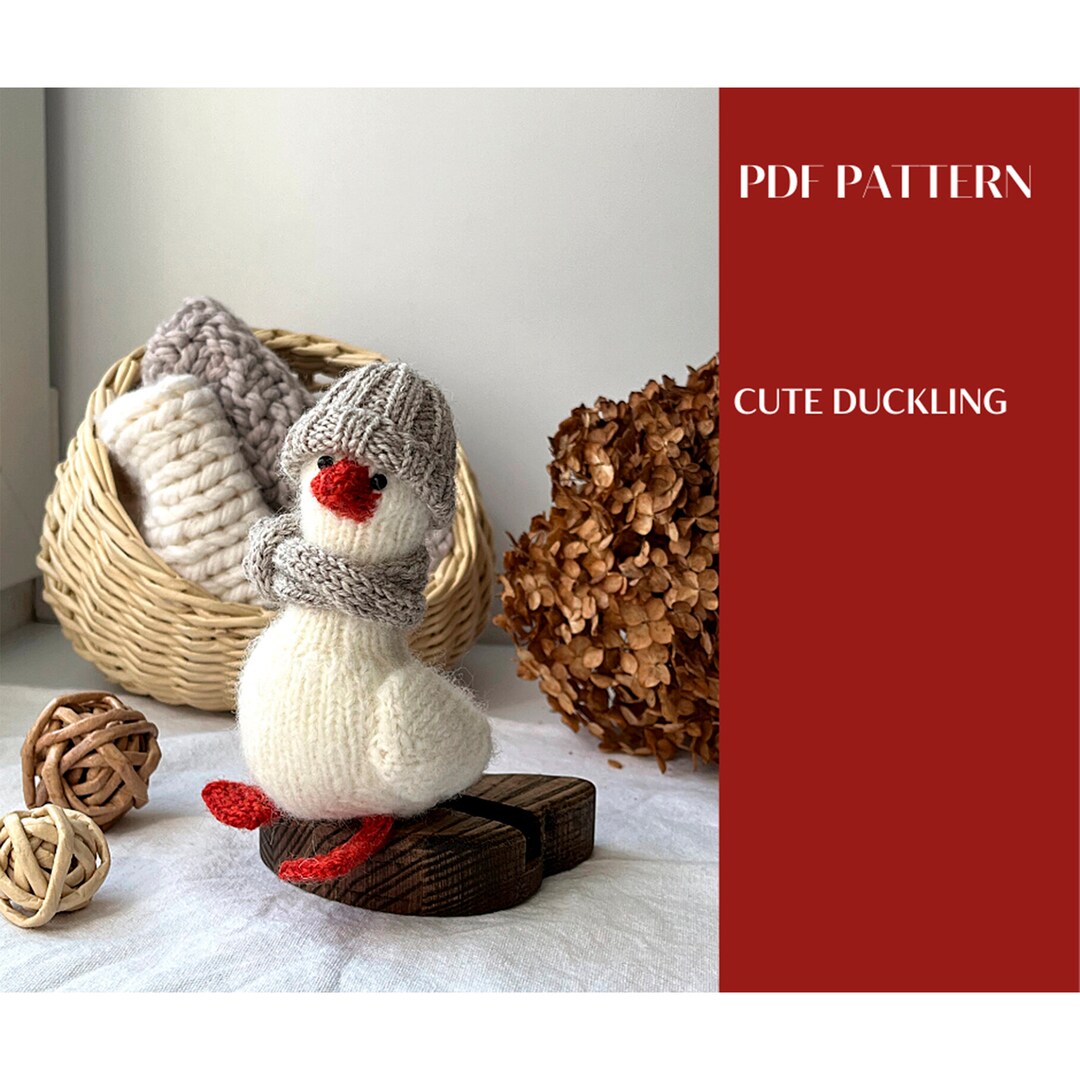 Cute Duckling Knitting Pattern. English and Russian PDF. - Etsy