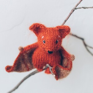 Betty Bat Knitting Pattern. Knitted Halloween Bat Step-by-step Tutorial ...